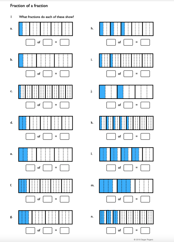 Fraction of a Fraction – Starting Points Maths